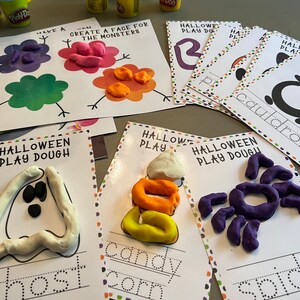 Halloween Play Dough Activities, Halloween Preschool Printable ...