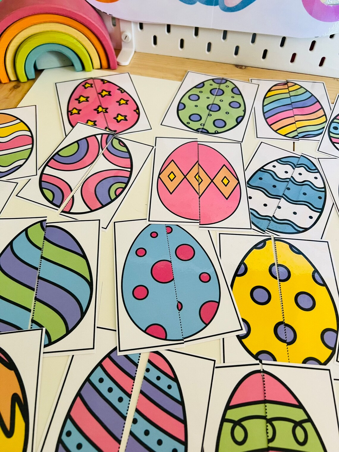 Easter Egg Match, Preschool Worksheets, Preschool Printable, Homeschool ...