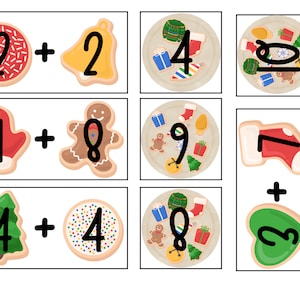 Christmas Cookie Addition, Christmas Math, Christmas Preschool ...