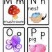 Alphabet Flash Cards, Alphabet Watercolor Flashcards, Preschool ...