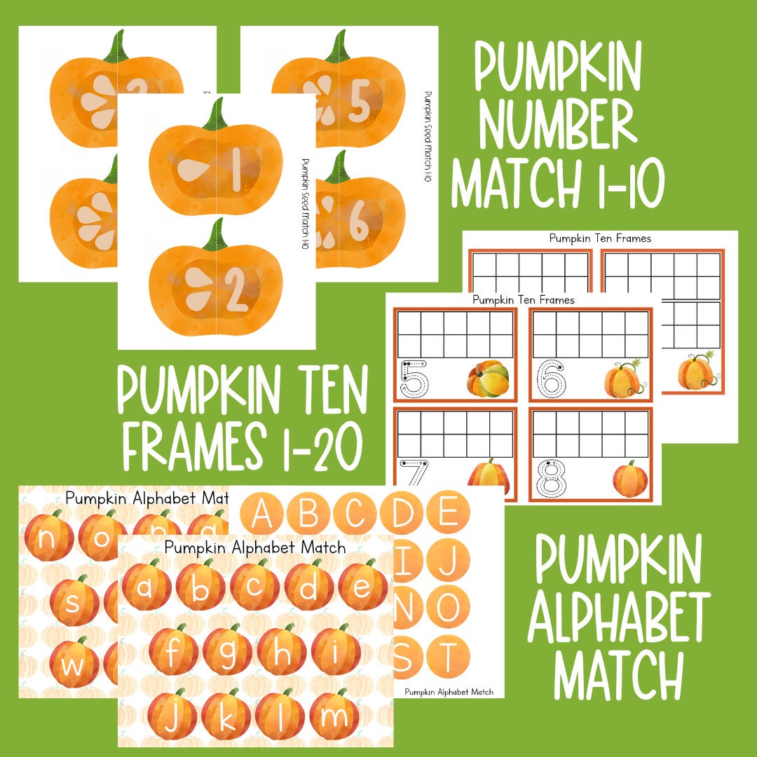 Pumpkin Unit Study Homeschool Learning Materials Educational - Etsy