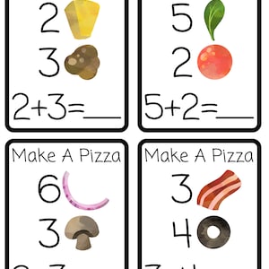 Pizza Addition, Math Activity, Preschool Printable Preschool Math ...
