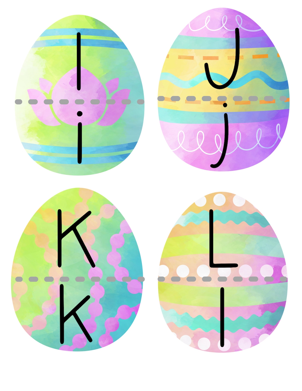 Easter Letter Match Preschool Printable Preschool Letters | Etsy