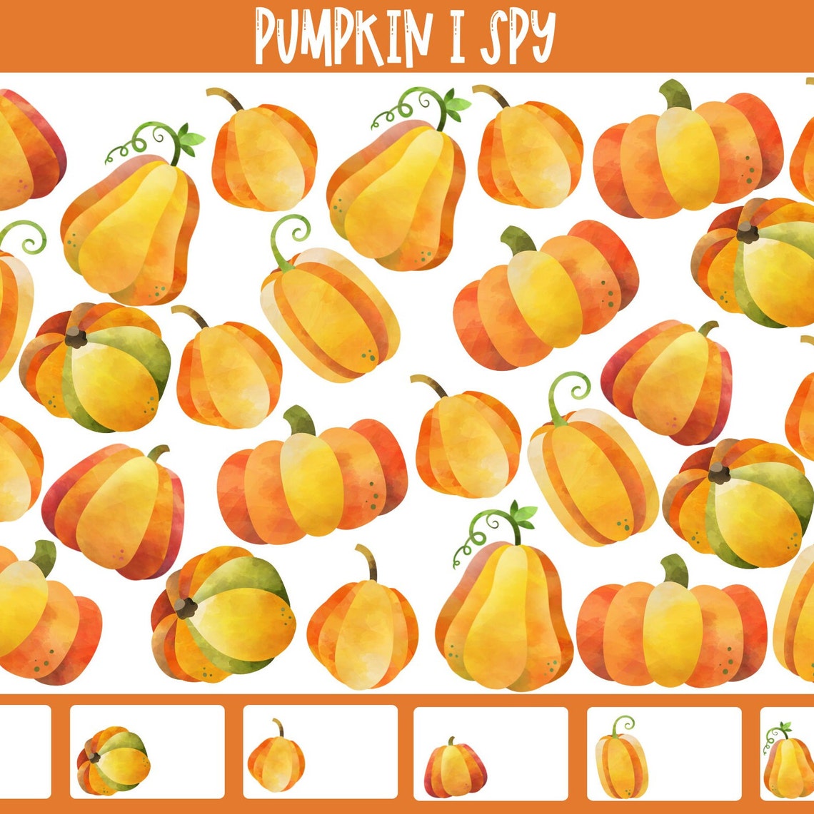 Fall I Spy Preschool Game Fall Autumn Preschool Printable - Etsy