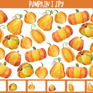 Fall I Spy, Preschool Game, Fall Autumn Preschool Printable, Homeschool ...