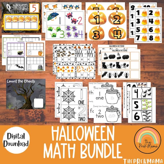 Hojas De Trabajo De Matemáticas De Halloween Para Imprimir