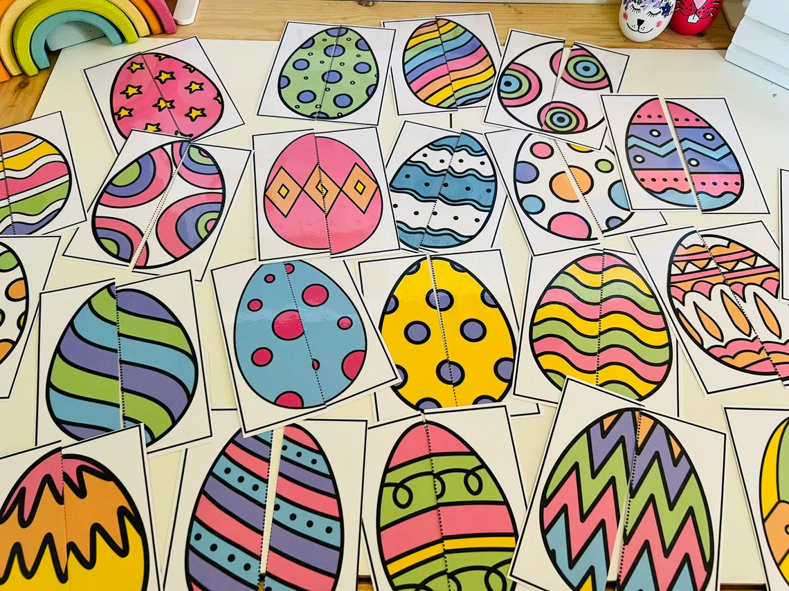 Easter Egg Match, Preschool Worksheets, Preschool Printable, Homeschool ...