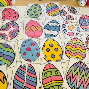 Easter Egg Match, Preschool Worksheets, Preschool Printable, Homeschool ...