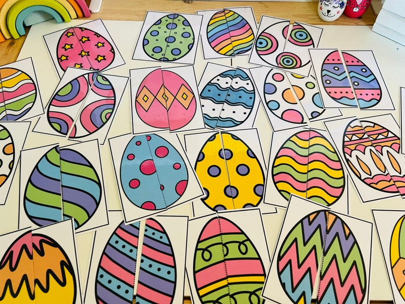 Easter Egg Match, Preschool Worksheets, Preschool Printable, Homeschool ...
