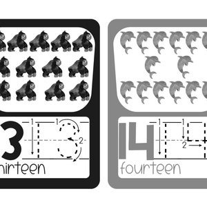 Number Tracing Cards 1-20, Classroom Décor, Preschool Math ...