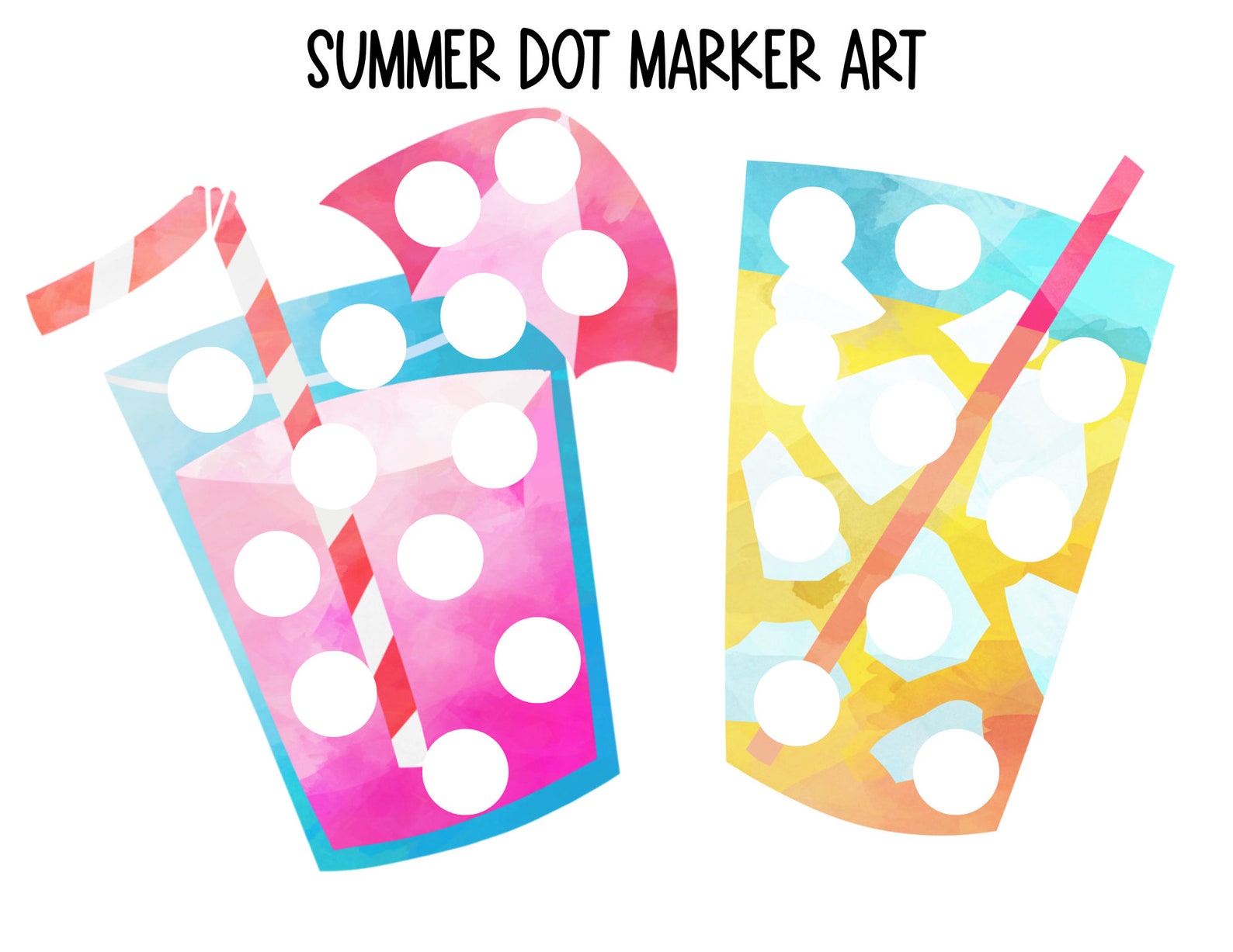 Summer Dot Markers, Preschool Worksheets, Preschool Printable ...