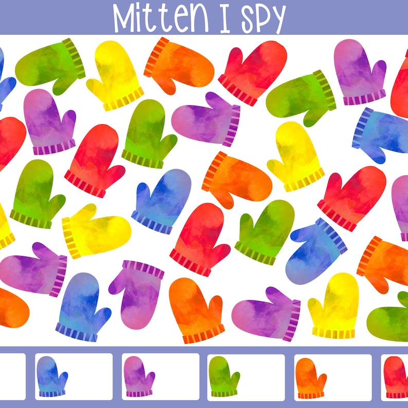 Winter I Spy Preschool Game Winter Preschool Printable - Etsy