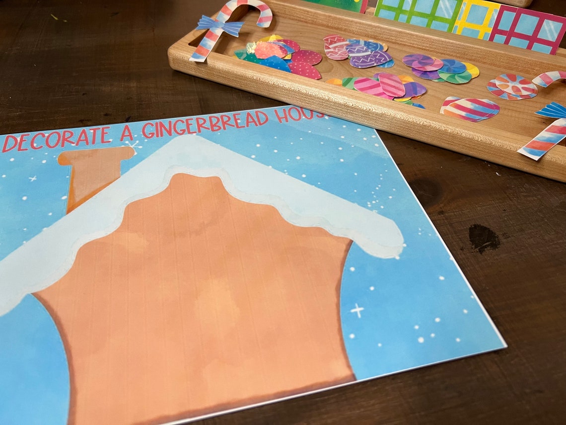 Decorate A Gingerbread House Christmas Preschool Printable - Etsy