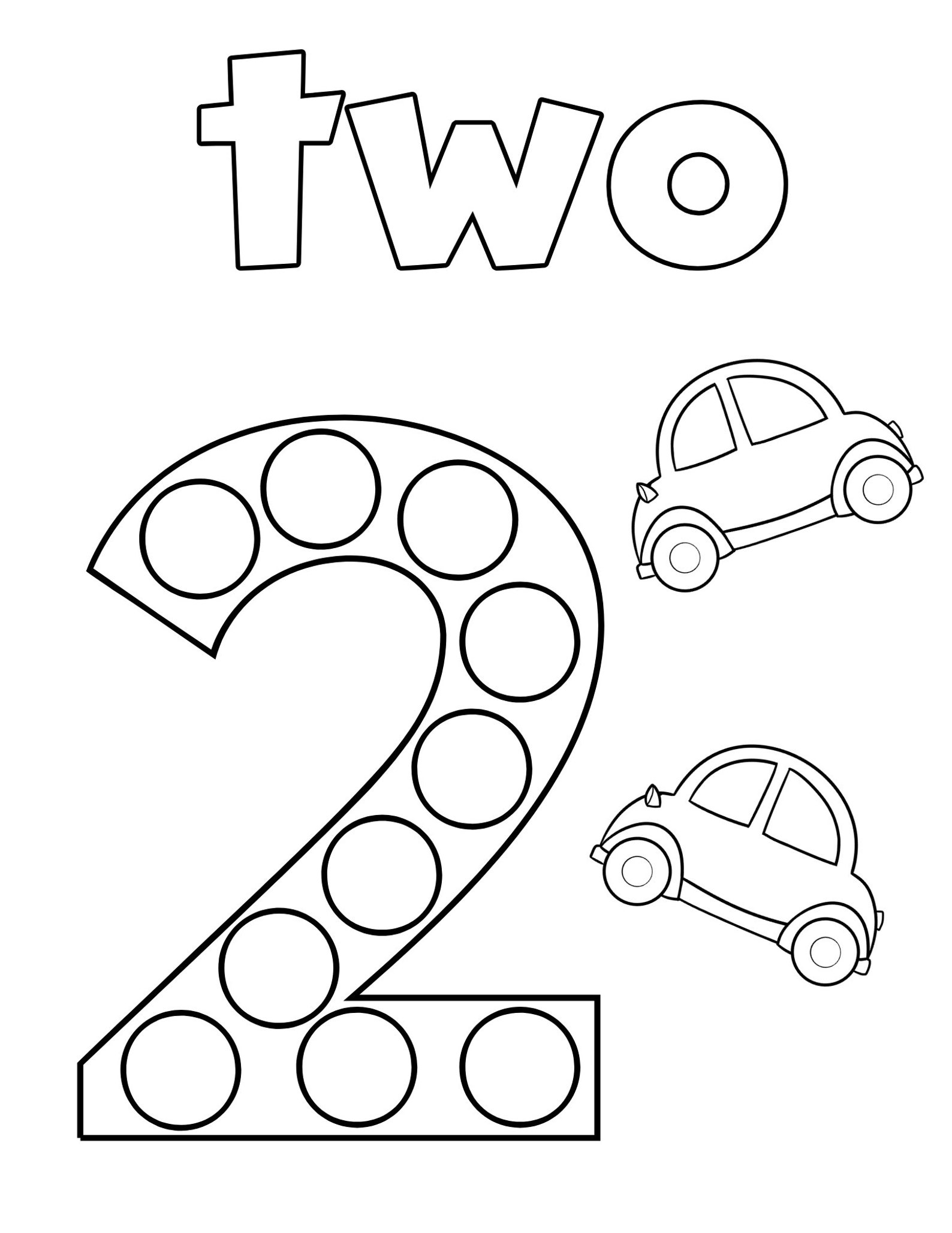 Numbers 1-10 Dot Markers Dab Markers Preschool Printable - Etsy