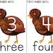 Turkey Number Match, Thanksgiving Printable, Montessori Materials ...