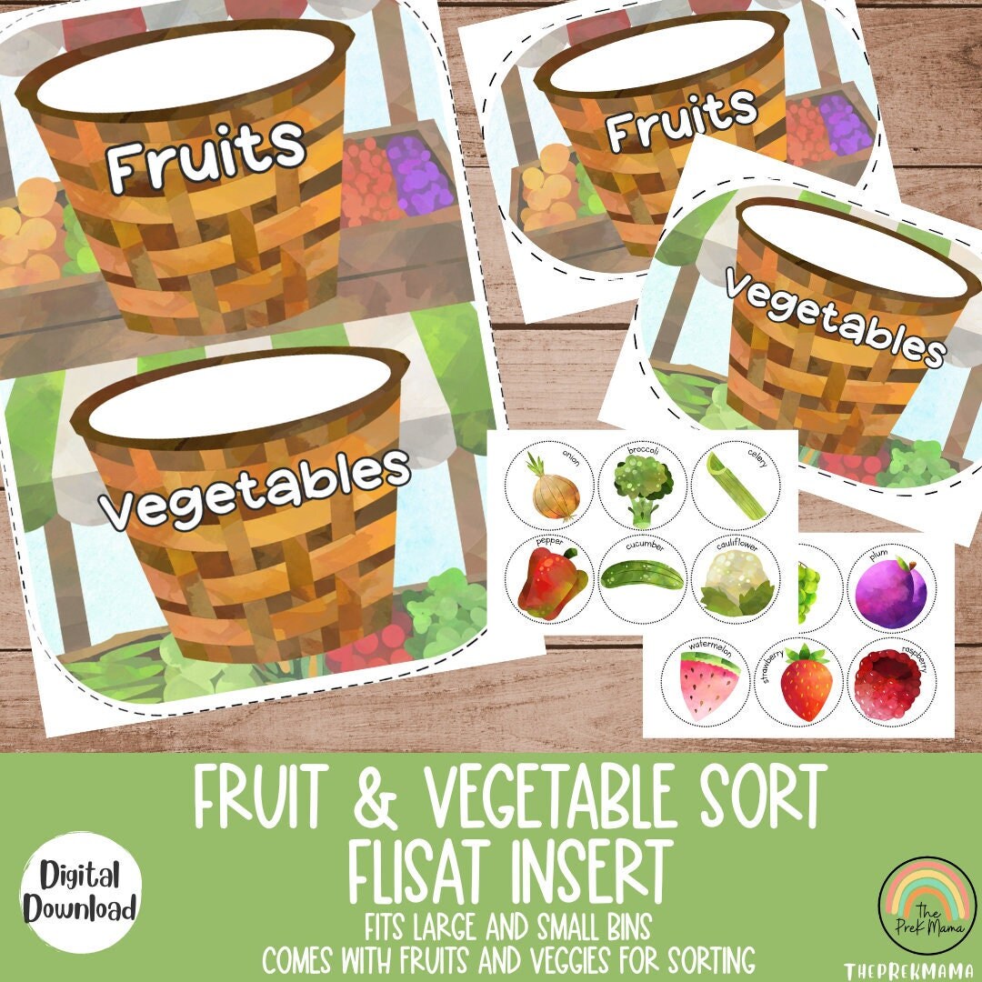 Fruit and Vegetable Sort Flisat Inserts, Flisat Table, Flisat Insert ...
