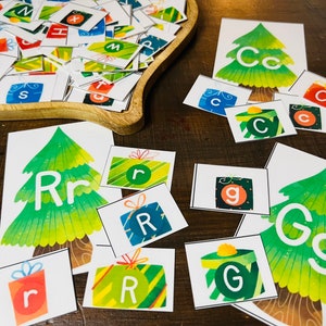 Christmas Tree Letter Sort, Christmas Preschool Printable, Christmas ...