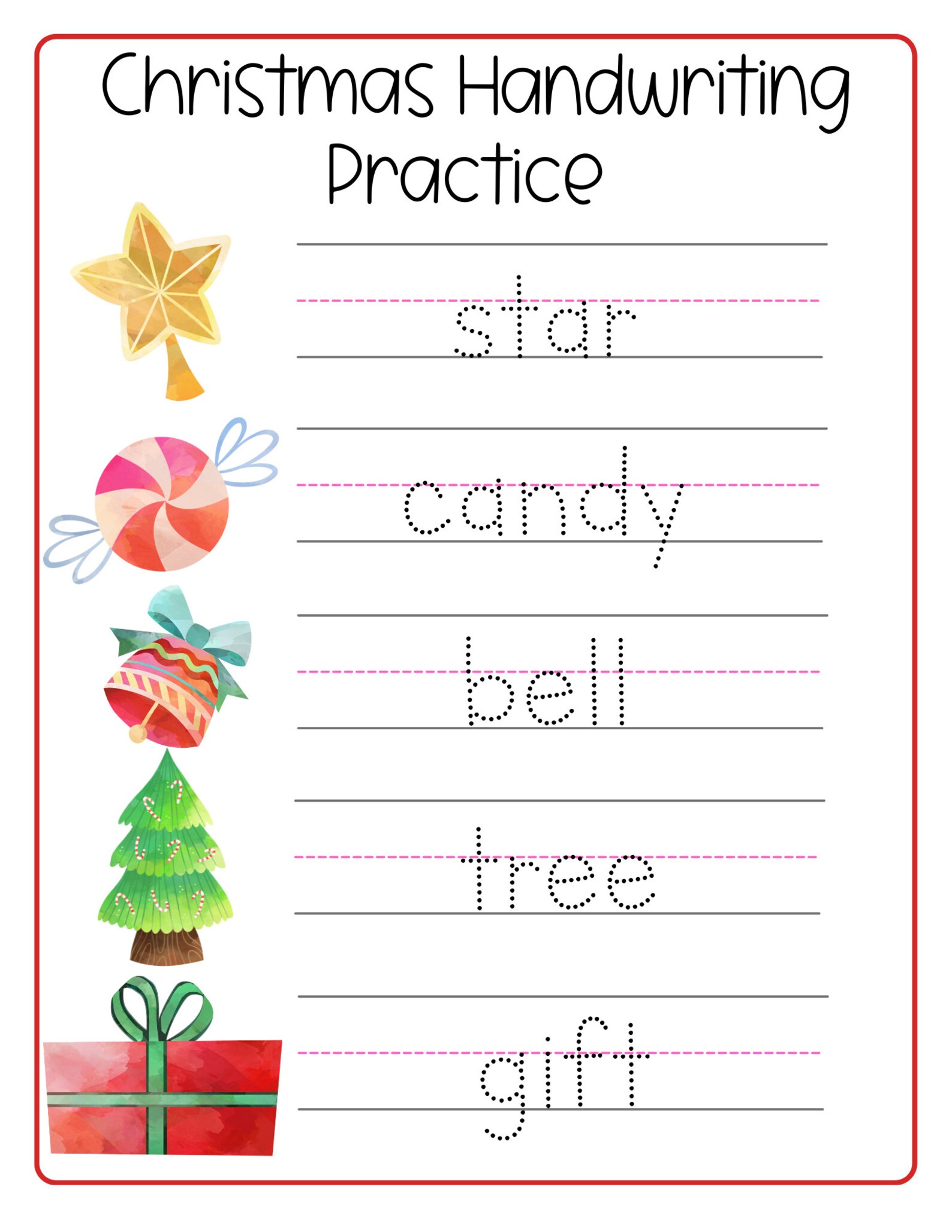 Christmas Preschool Packet, Christmas Preschool Printable, Homeschool ...