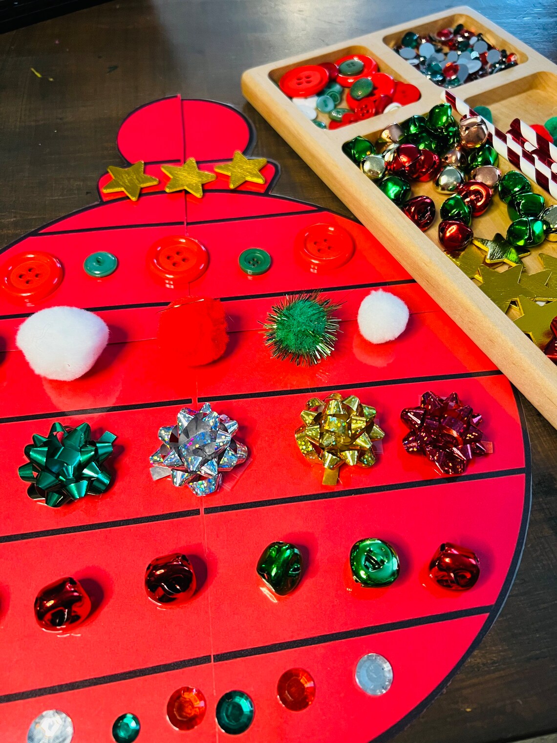 Christmas Loose Parts Cards Montessori Materials Sensory - Etsy