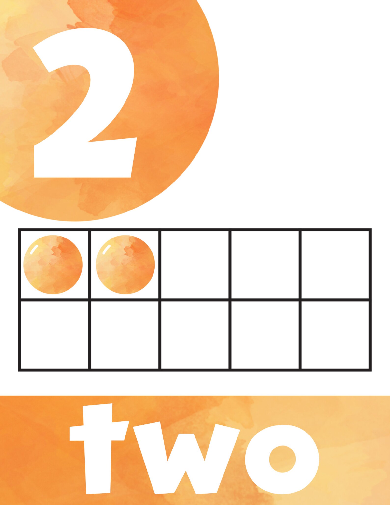 Number Ten Frame Posters Math Activity Preschool Printable - Etsy