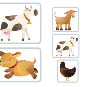 FARM Sorting by Size Big & Small, Montessori Printable, Preschool ...