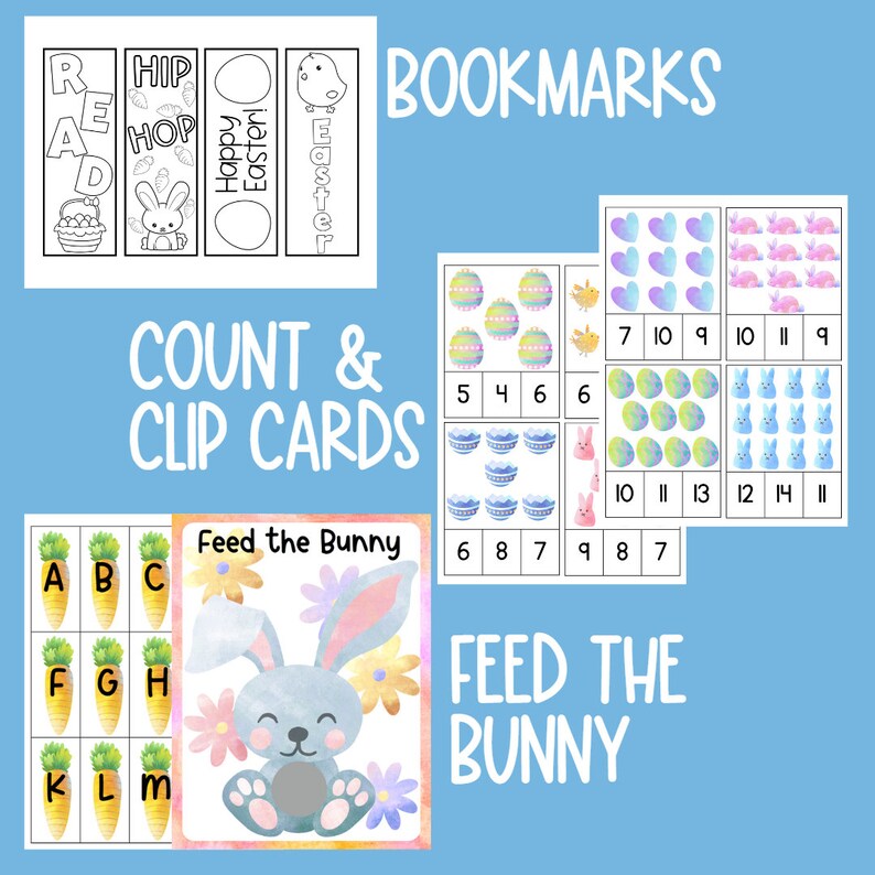 Easter Bundle, Preschool Printable, Easter Pintables, Preschool Busy ...