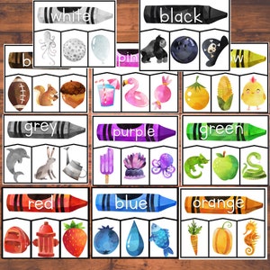 Color Puzzles, Activity for Kids, Preschool Worksheet, Preschool ...