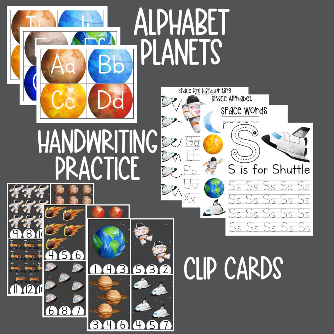 Outer Space Unit Study Homeschool Learning Materials - Etsy