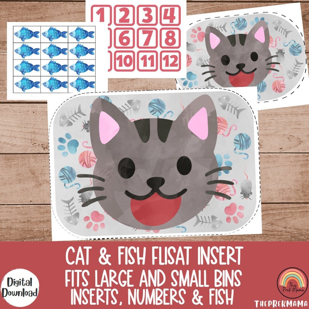 Cat and Fish Flisat Insert, Flisat Insert, Flisat Table, Flisat Insert ...