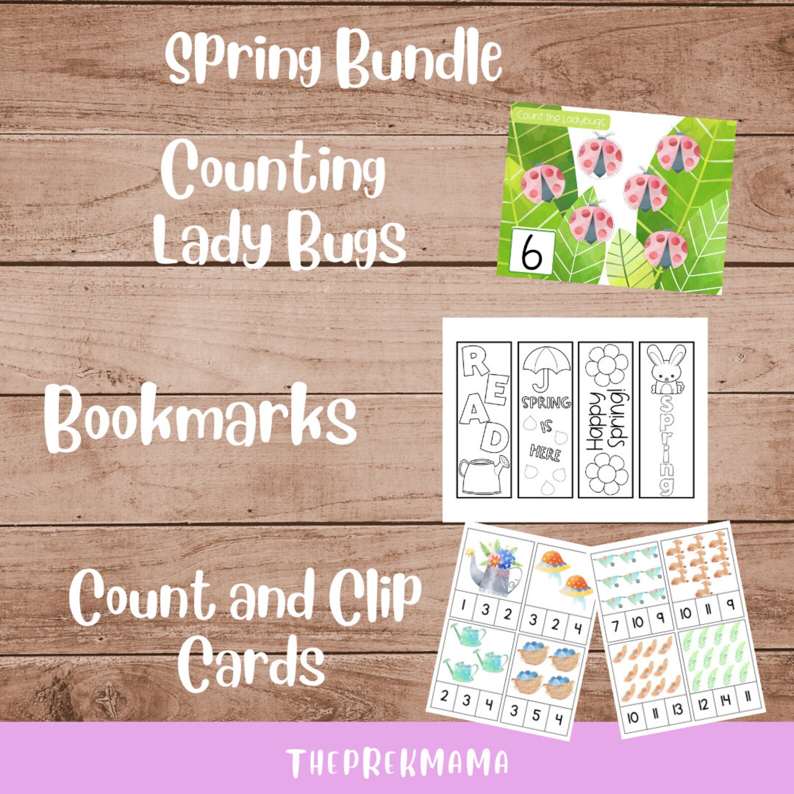 Spring Bundle Preschool Printable Spring Pintables Spring - Etsy