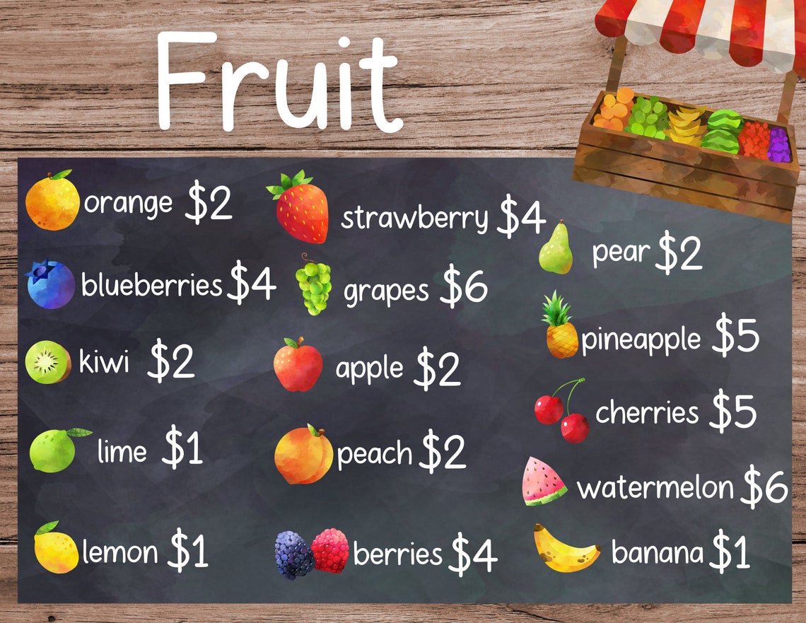 Farmer's Market Dramatic Play, Pretend Play, Classroom Dramatic Play ...