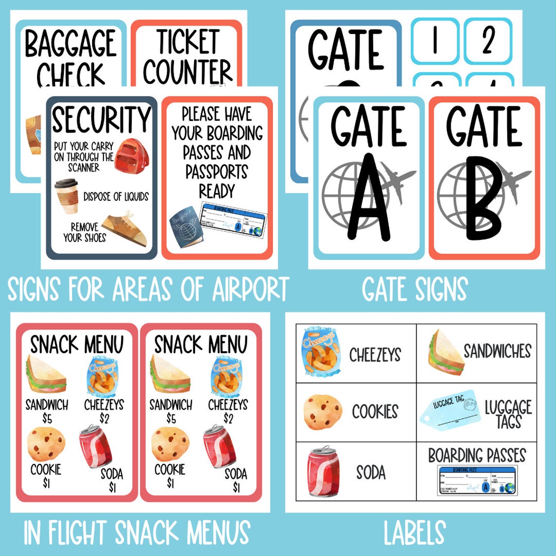 Airport Dramatic Play, Airplane Dramatic Play, Pretend Play, Classroom ...