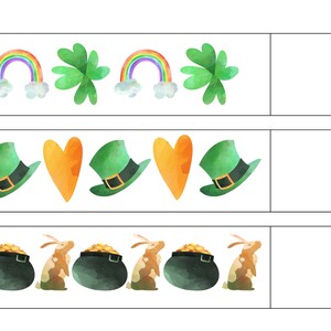 St. Patrick's Day Patterns, Preschool Worksheets, Preschool Printable ...
