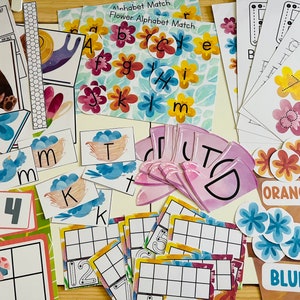 Spring Bundle, Preschool Printable, Spring Pintables, Spring Theme ...