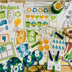 Earth Day Bundle, Preschool Worksheet, Preschool Printable, Homeschool ...