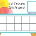 Ice Cream Ten Frame, Numbers 1-10 Count and Match, Montessori Printable ...