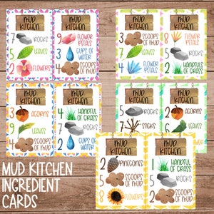 Mud Kitchen Bundle, Preschool Printable, Home School, Montessori ...