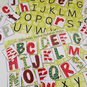 Christmas Cookie Alphabet Match , Preschool Printable, Christmas ...