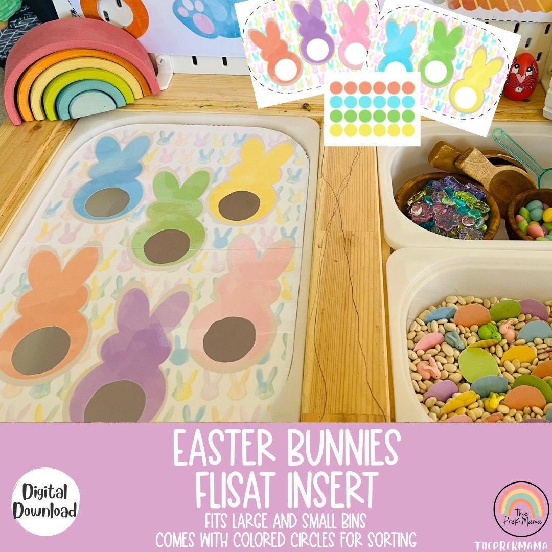 Easter Bunnies Flisat Insert, Easter Flisat, Flisat Table, Flisat ...