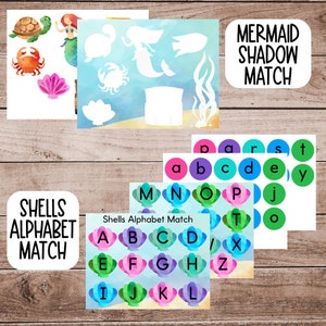 Mermaid Bundle, Preschool Activities, Preschool Printable, Montessori ...