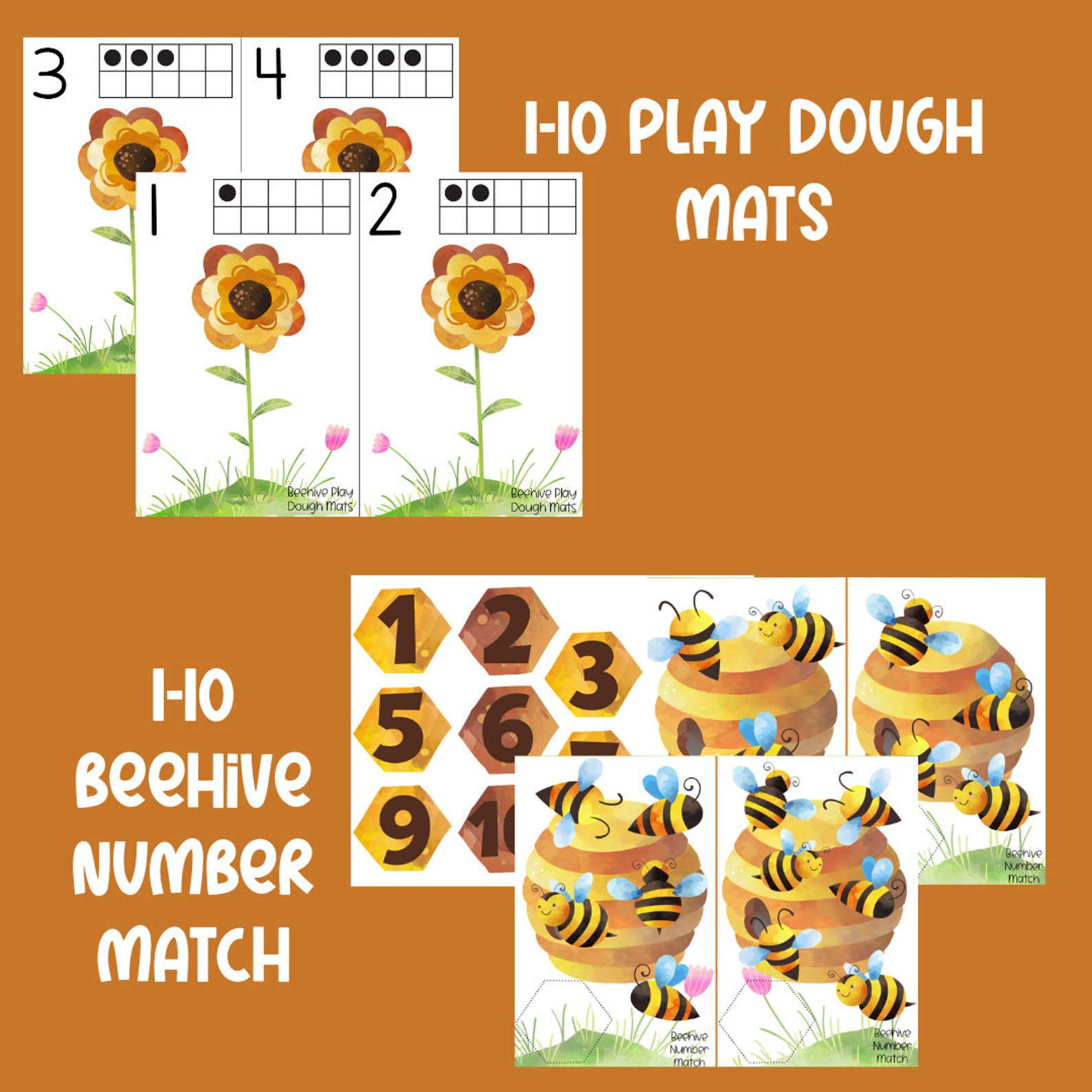 BEE Busy Book Montessori Homeschool Printable Preschool - Etsy