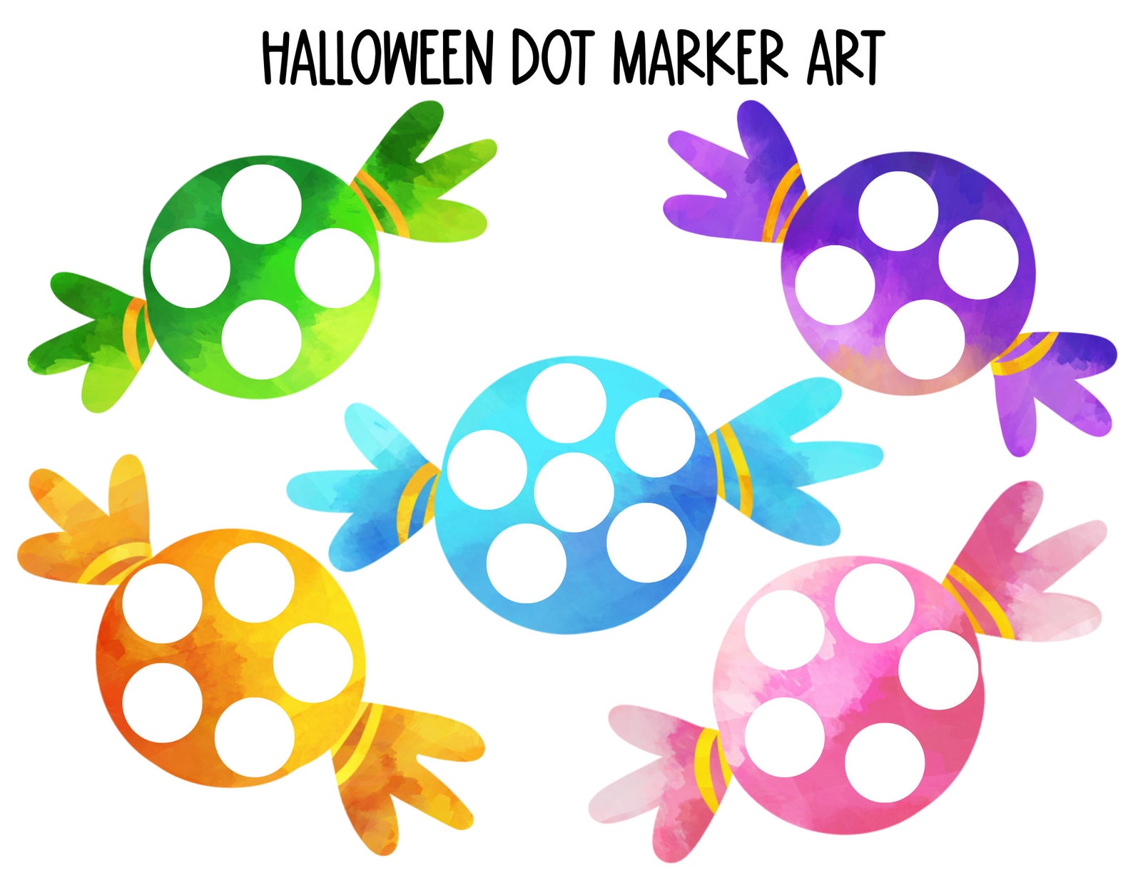 Halloween Dot Markers and Cotton Swab Activities Halloween - Etsy