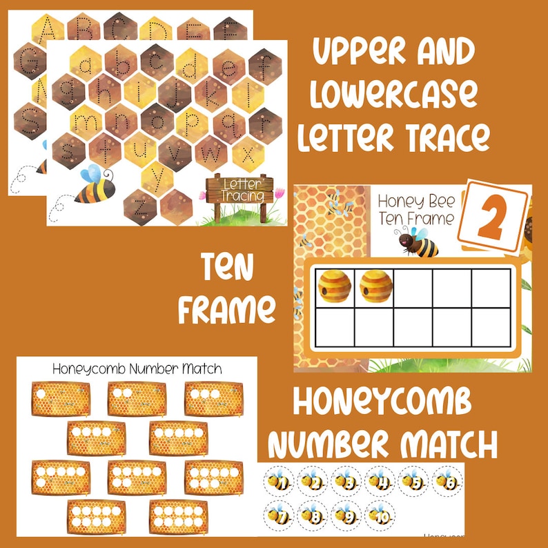 BEE Busy Book, Montessori Homeschool Printable, Preschool Printable ...