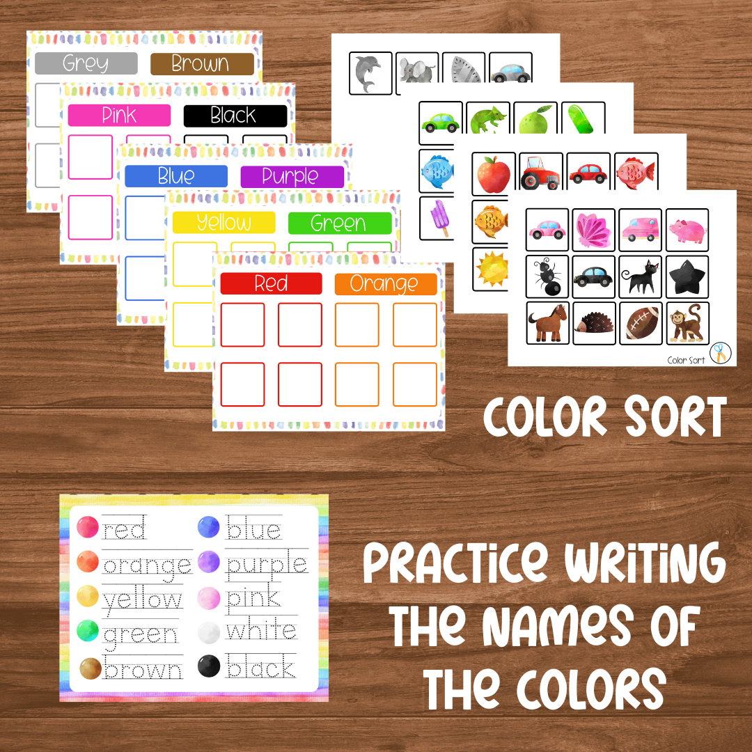 Color Busy Book Toddler Busy Book Preschool Busy Book - Etsy