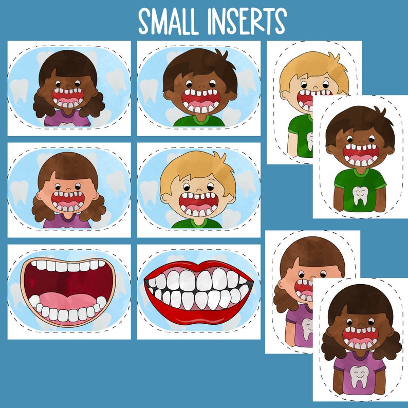 Brushing Teeth Flisat Inserts, Winter Flisat, Flisat Insert Printable ...
