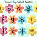 Flower Alphabet Match, Spring Preschool Printable, Spring Printable ...