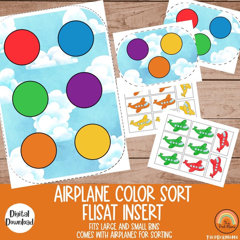 Airplane Color Sort Flisat Inserts, Flisat Table, Flisat Insert ...
