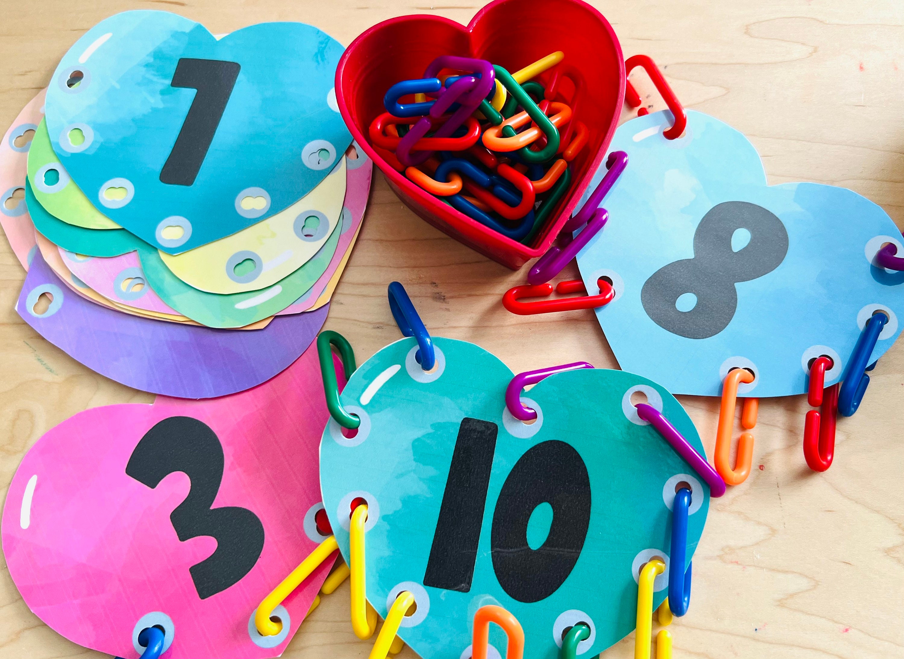 Valentine's Day Math Bundle, Preschool Printable, Valentines Pintables ...