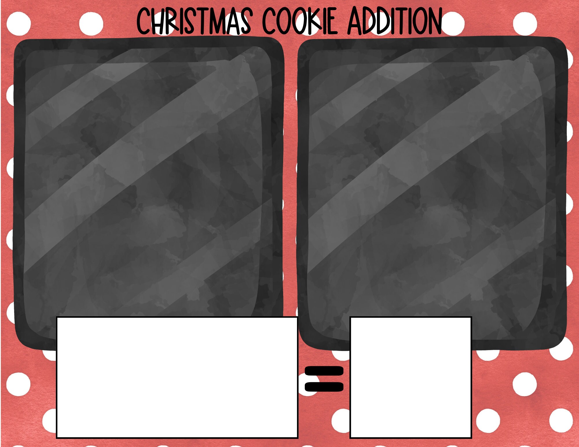 Christmas Cookie Addition, Christmas Math, Christmas Preschool ...