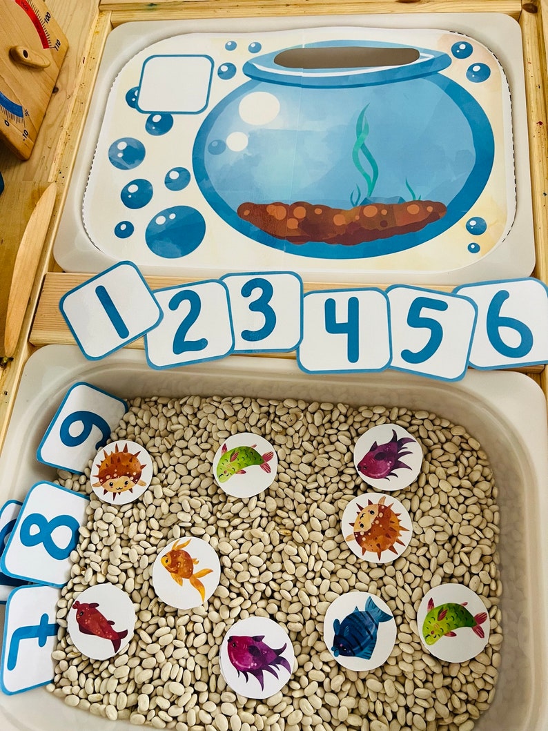 Count the Fish Flisat Inserts, Flisat Table, Flisat Insert Printable ...